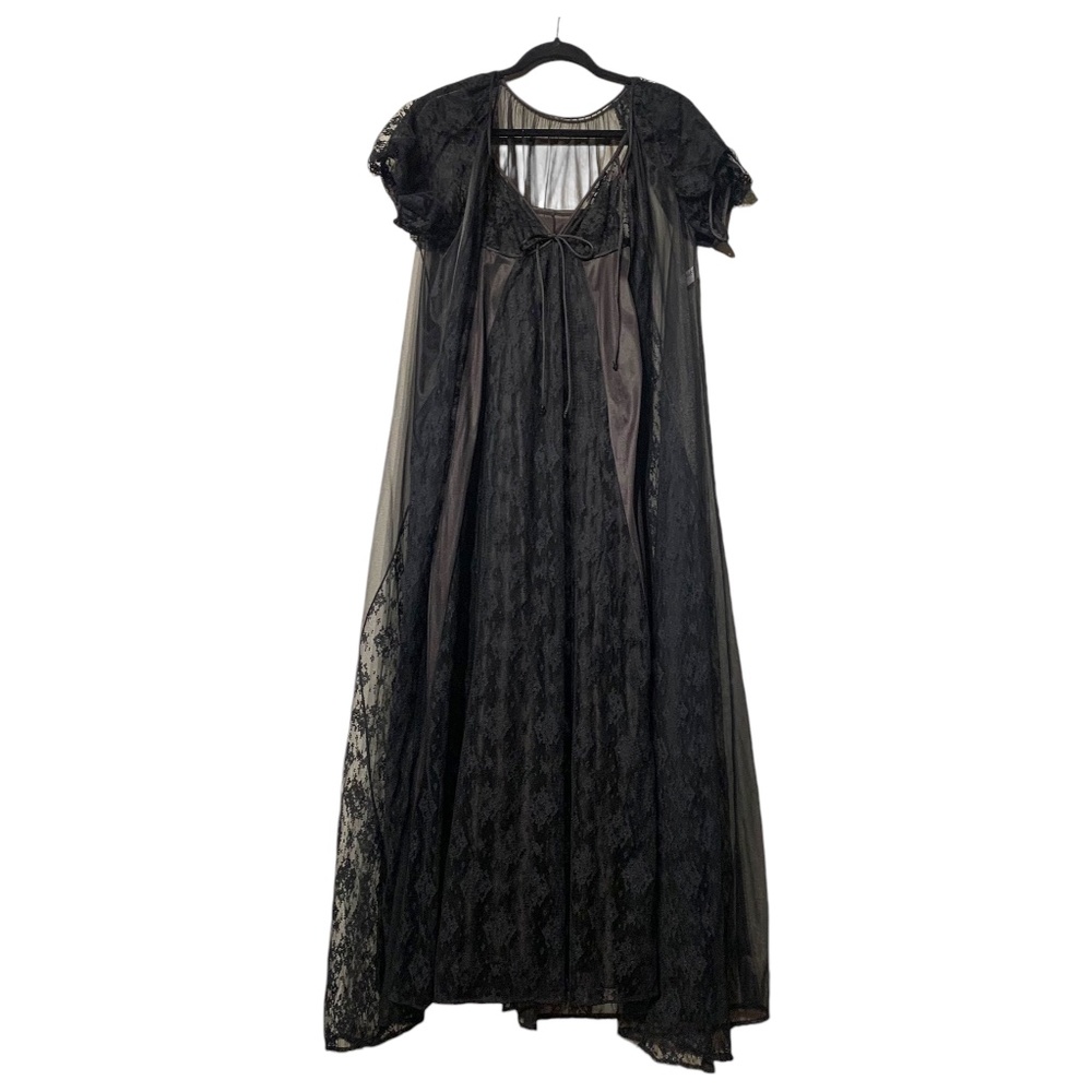 Vintage | Kayser 70s Sexy Sheer Night Gown + Robe - S… - Gem